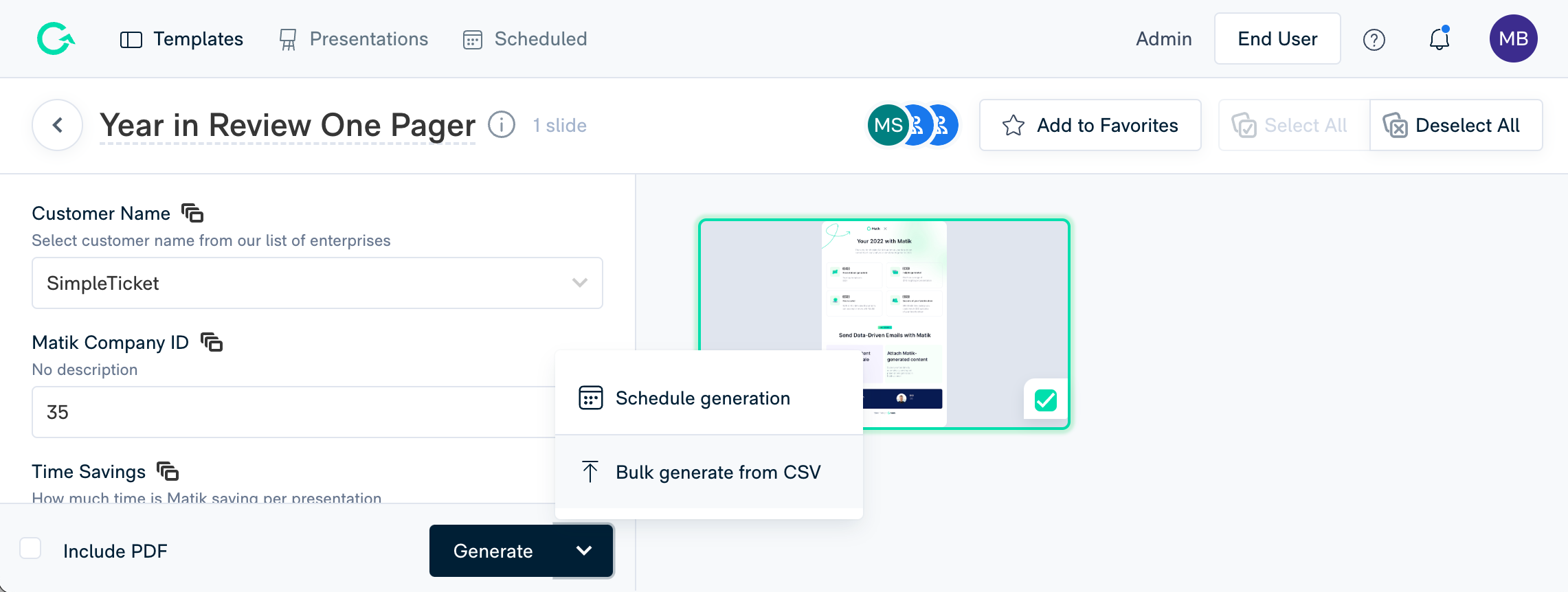 Bulk Generating Presentations With A Csv File Of Inputs Matik