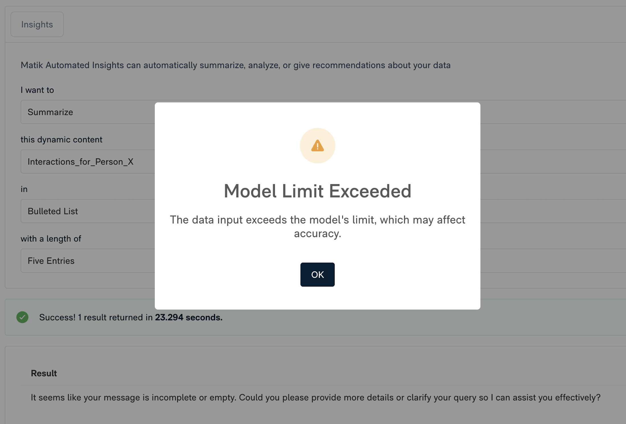 Using Matik Insights Dynamic Content – Matik